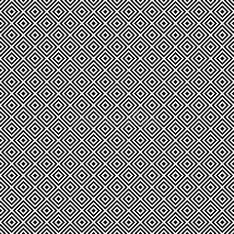 Monochrome Square Pattern Background Design Stock Vector Illustration