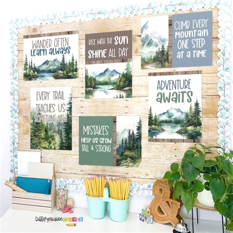 Bring The Calm Vibes With These Free Nature Classroom Theme Posters
