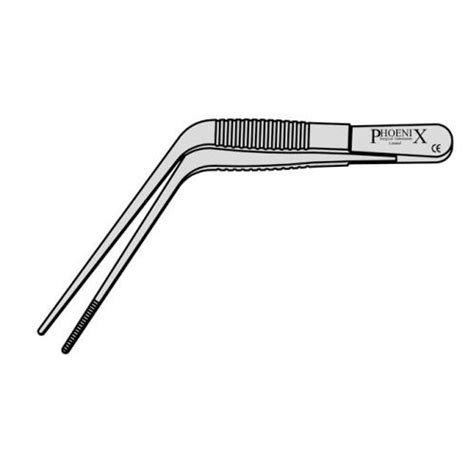 Wilde Aural Spring Pattern Dressing Forceps With Angular Serrated Jaws