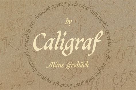 Download Caligraf Classical Calligraphy Script Font Ttf