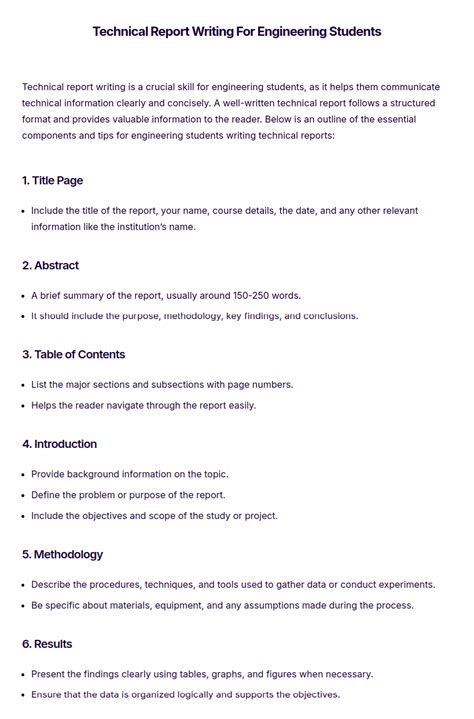 Technical Report Writing Examples To Download
