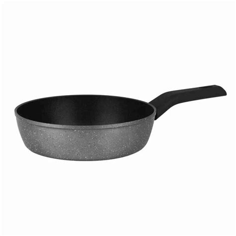 Forged Aluminium Fry Pan Cookware Grey Granite Coating Pots And Pans