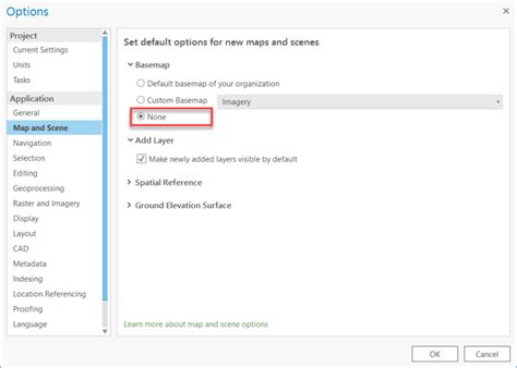 How To Disable Basemaps From Being Added To New Maps In An ArcGIS Pro
