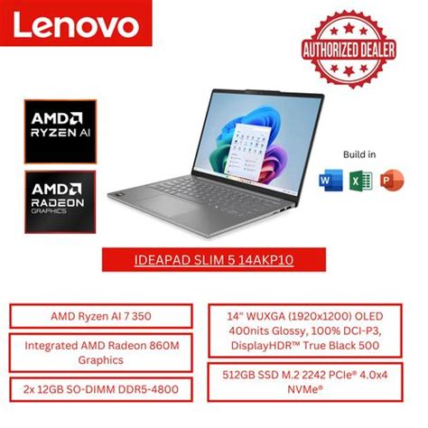Jual Lenovo Ideapad Slim Akp Eid Ryzen Ai Ram Gb Gb Ssd Amd Radeon