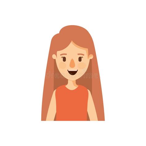 Girl With Straight Hair Clipart