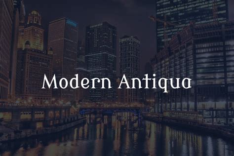 Modern Antiqua Fonts Shmonts
