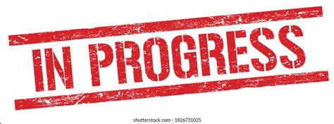 In Progress Stamp Photos And Images Pictures Shutterstock