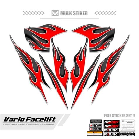 Jual STRIPING VARIO FACELIFT MOTIF 11 STICKER VARIO NEW 125 150