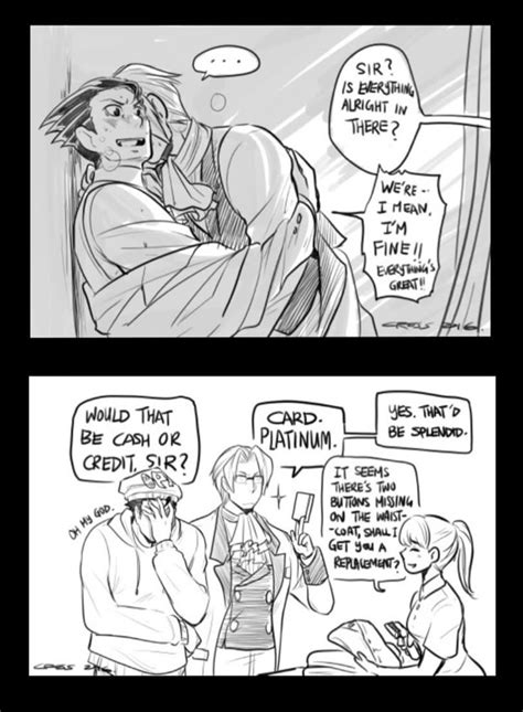 Naru Mitsu Ace Attorney Art By Crossexaminationsan Comic Page Ace Phoenix Wright Attorneys