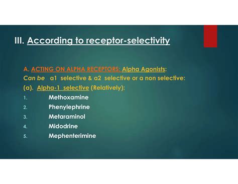 Classification Adrenergic Pdf Of Automatic Nervous System Ppt