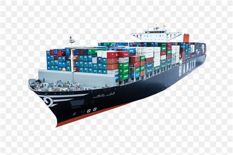 Container Ship Cargo Ship Intermodal Container PNG 5000x3337px