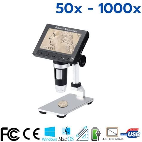 กล้องจุลทรรศน์ พร้อมจอดิจิตอล 4 3 Lcd มาครบเซ็ต สะดวก นำไปใช้งานได้