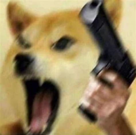 Angry Doge With Gun Memes Imgflip