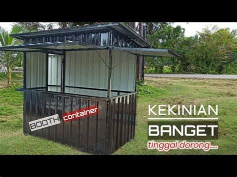 Cara Membuat Booth Container Mini Cafe Mini Cafe Cafe Outdoor Bbq