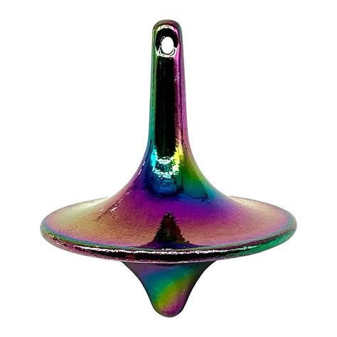 Hot Movie Totem Metal Gyro Silvery Hand Spinning Top Fingertips Small
