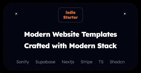 Nextjs Templates And Starters Indie Starter