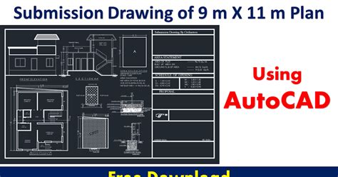 Building Submission Drawing 9 M X 11 M Free Download
