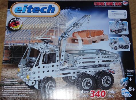 Truck With Crane Construction Set Eitech Corner Pockets