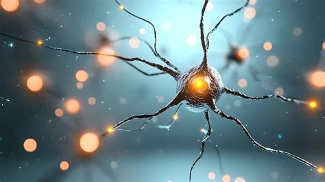 Detailed 3d Model Of Intricate Neuron Network With Synaptic Connections And Electrical Signals