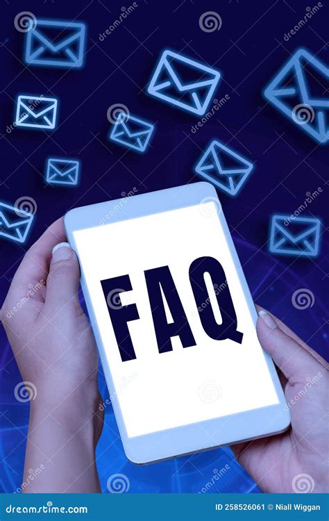 hand writing sign faq business approach list of frequently asked questions and answers on a