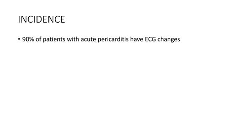 12 Lead Ecg In Acute Pericarditis Pptx Heart And Cardiovascular Diseases Diseases And