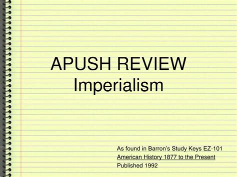 Ppt Apush Review Imperialism Powerpoint Presentation Free Download