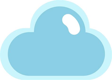 Space Cloud Illustration Vector On A White Background 13735706