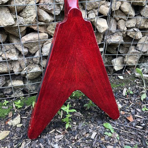 Dwight Voke Model Flying V 2022 Cherry Red Guitar For Sale Denmark