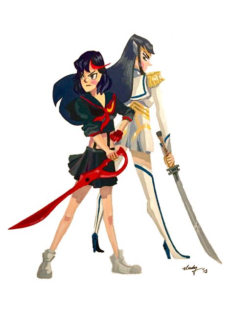 Kill La Kill Ryuko Matoi And Satsuki Kiryuin I Do Art Because Im Bad