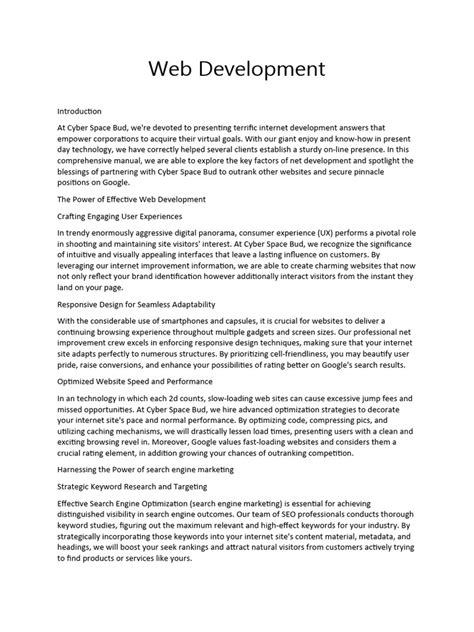 web development pdf search engine optimization web development