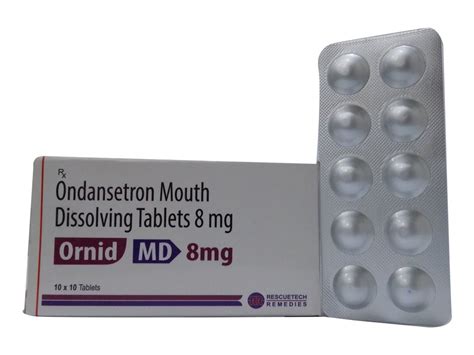 Rescuetech Remedies 8mg Ondansetron Mouth Dissolving Tablets Packaging