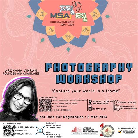 Photography Workshop Msa