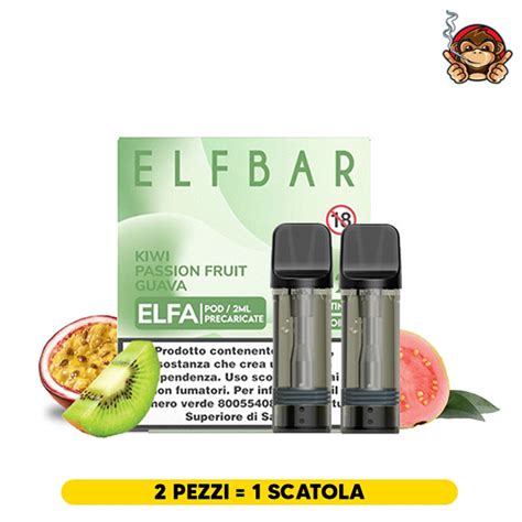 Elf Bar Kiwi Passion Fruit Guava Pod Precaricata Tisvapoit