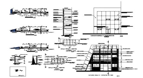 Wall Sections And Different Construction Units D View Autocad File