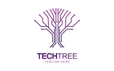 Tech Tree Template Logo Vcetor V44 365617 TemplateMonster