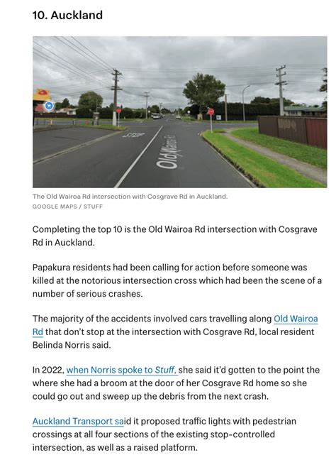 Aucklands Most Dangerous Intersection R Auckland