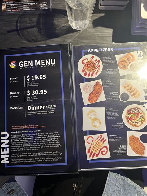 Gen Korean Bbq House Menu Full Menu Update 2025