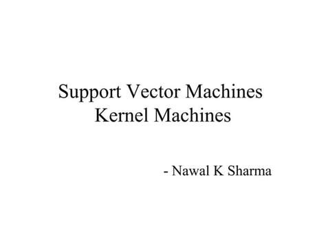 Support Vector Machines Svm Pdf Technology And Computing