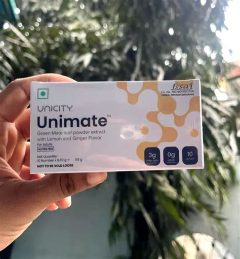 Unicity Unimate Yerba Mate Supplement Lemon Ginger 10 Sachet Exp 10
