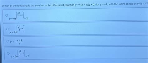 solved which of the following is the solution to the