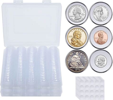 240 Pcs 30mm Coin Capsules Coin Holders For Collectors
