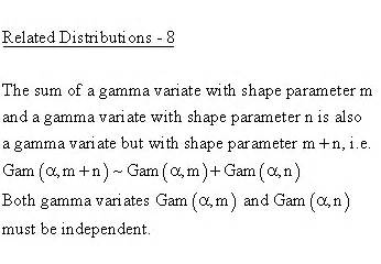Statistical Distributions Gamma Distribution Related Distributions Gamma Distribution