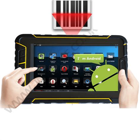 Android Industrial Tablet IP67 With Built In Barcode Scanner 4G Wifi Bluetooth GPS Camera