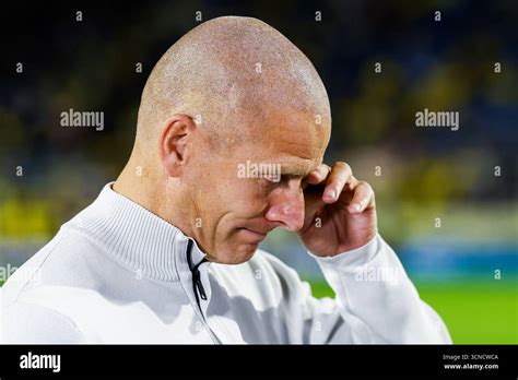 Breda Heracles Almelo Coach Bas Sibum During The Dutch Eredivisie Match Between Nac Breda And