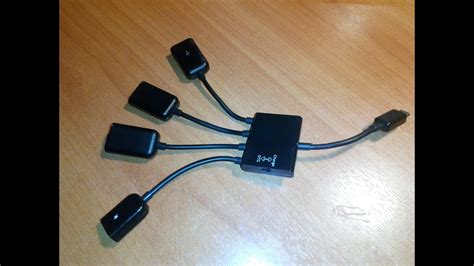 OTG+USB хаб с зарядкой для планшета - YouTube