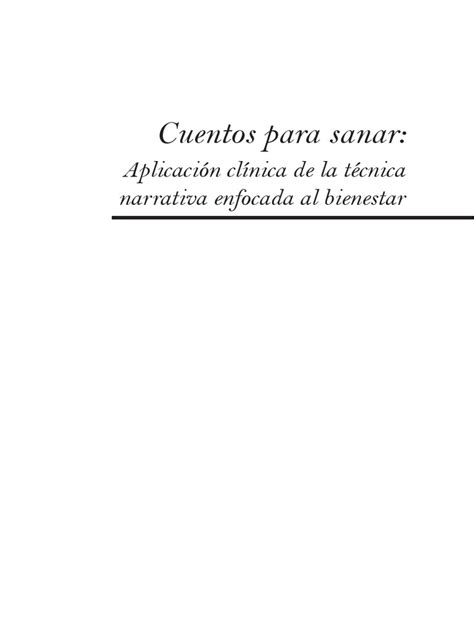 Cuentos Para Soñar Pdf Psicoterapia Sicología