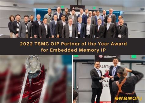 Ememory On Linkedin Tsmc2022oip Tsmc Oip Semiconductor Innovation Embedded Memory