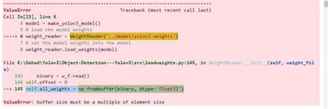 When Run This Commnd Weightreaderloadweightsmodel · Issue 3