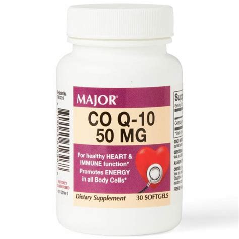 Coenzyme Q10 Softgel 50mg 30ct