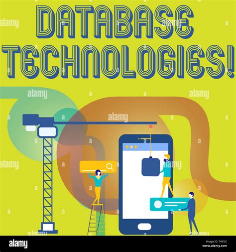 Text Sign Showing Database Technologies Business Photo Text Organization Of A Collection Of